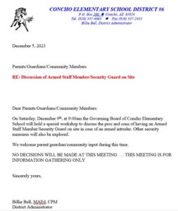 Concho School – Concho Elementary School District No. 6